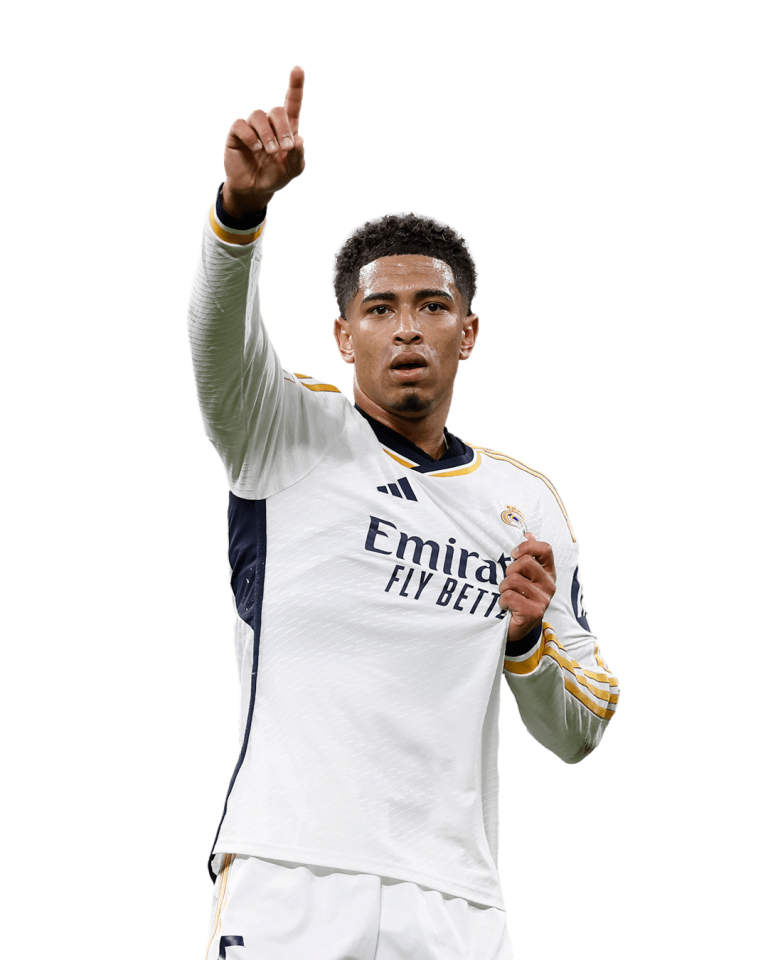 Bellingham Real Madrid PNG Football Render Image